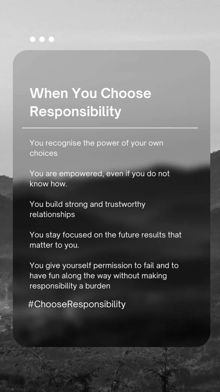 The Choice of Responsibility, And How Is It Different From ...
